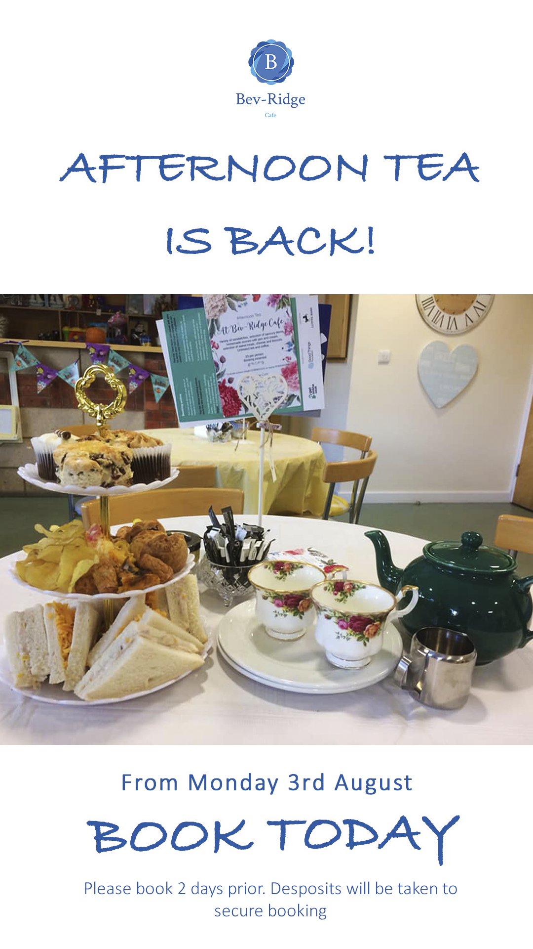 Afternoon tea is back! The Bev-Ridge Cafe - The Ridge College